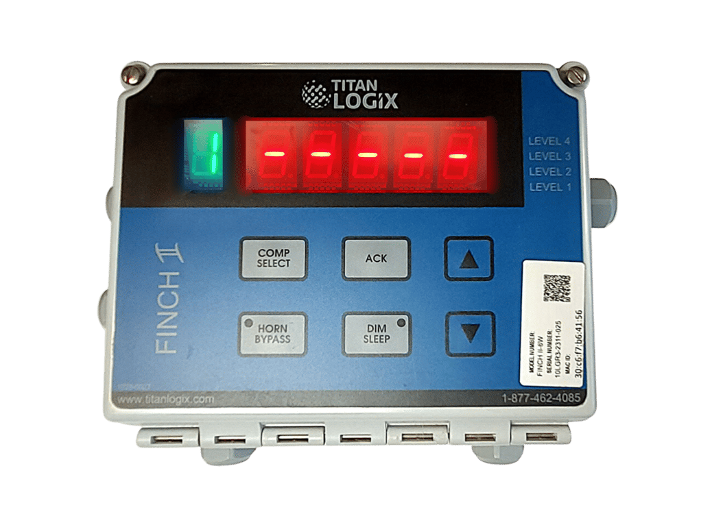 My FINCH II Display shows dashed lines (-----)